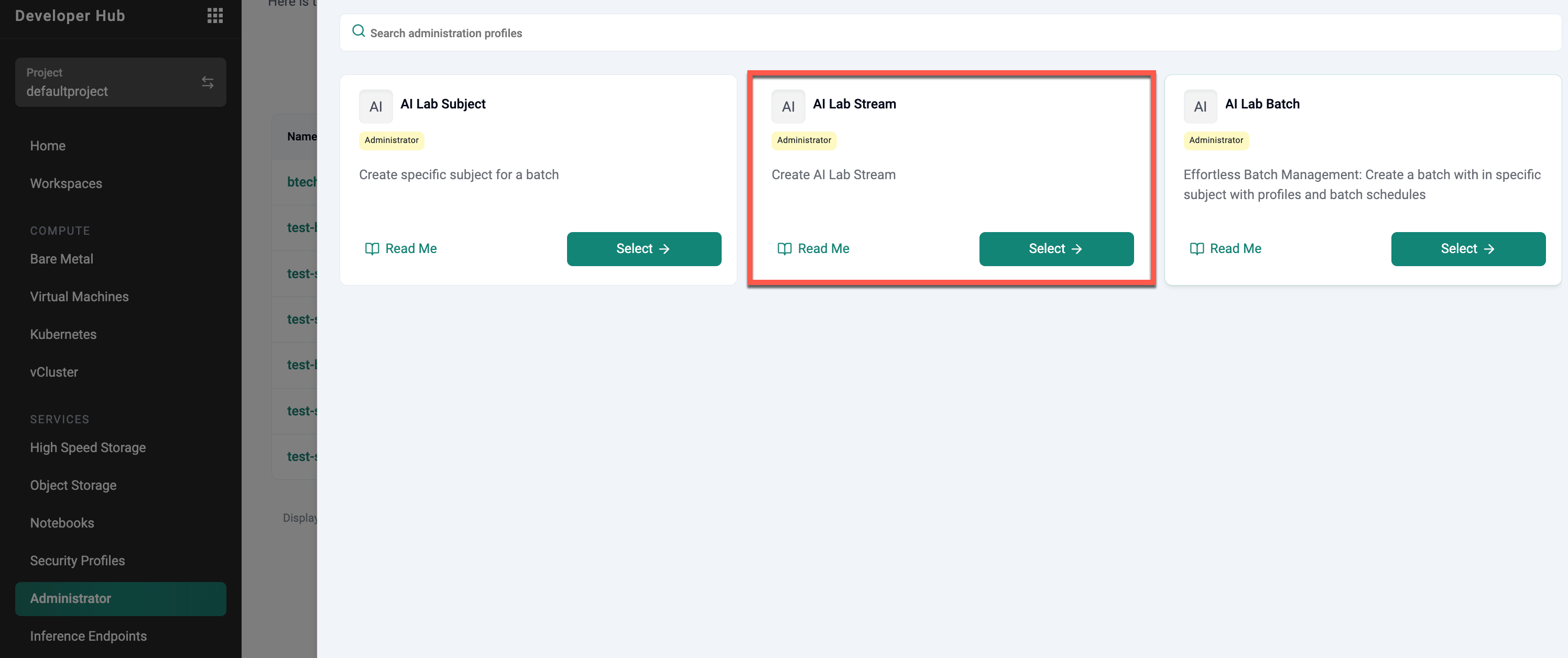 AI Lab Stream - Create Stream - Rafay Product Documentation