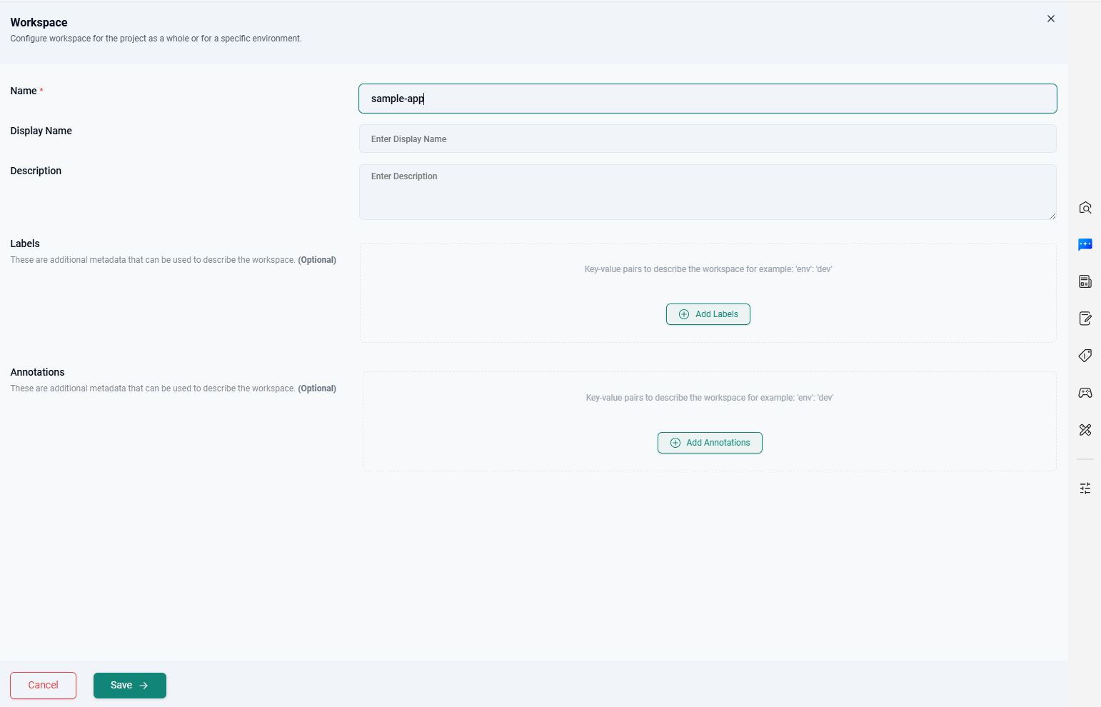 Create Basic Environment Template - Rafay Product Documentation
