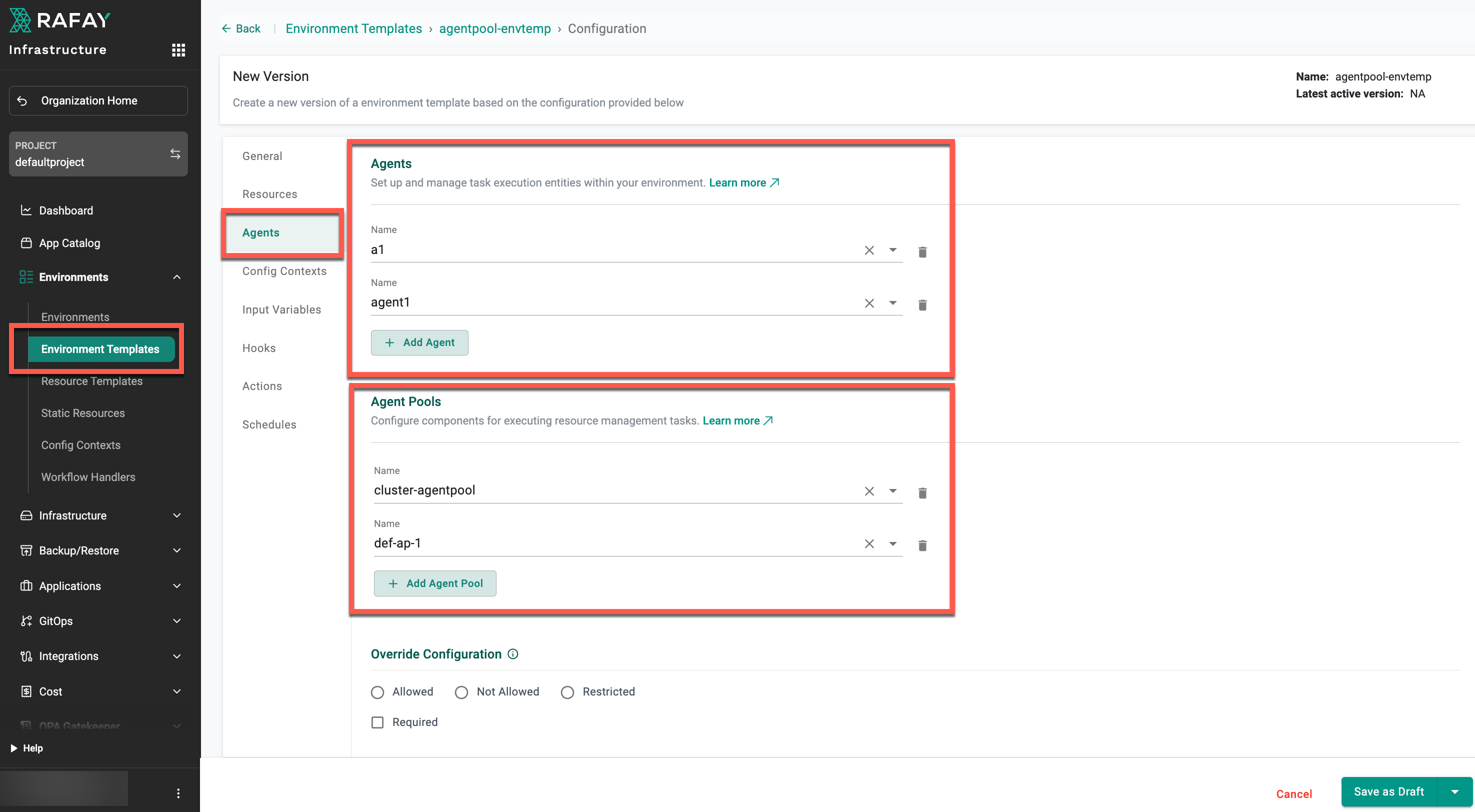 Managing Agent Pools - Rafay Product Documentation
