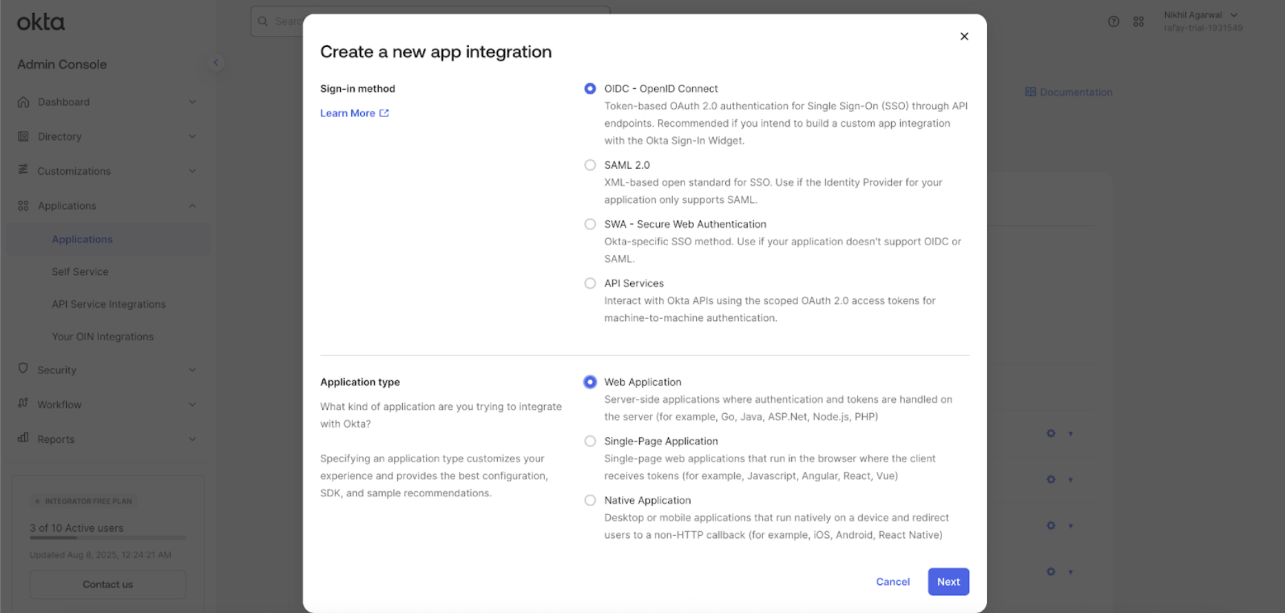 Configuring OpenID Connect (OIDC) Integration with Okta - Rafay Product ...